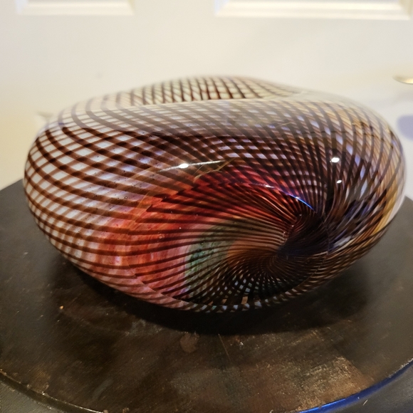 Murano | Accents | Mezza Filigrana Glass Vase By Arte Vetraria Muranese ...